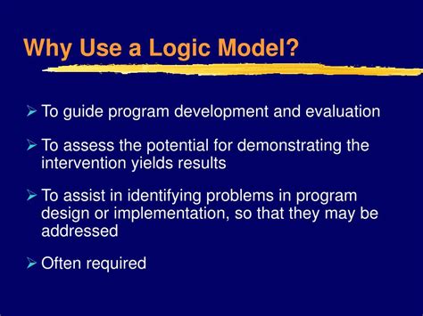 Ppt Using A Logic Model Framework For Program Planning And Evaluation