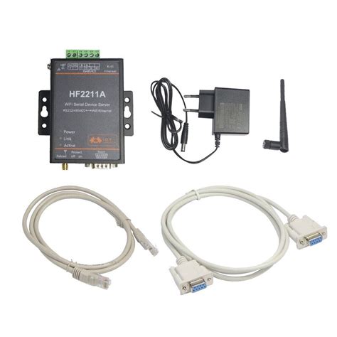 Used Hf2211a Dtu Serial Server Rs232 Rs485 Rs422 Serial Port To Wifi Ethernet Modbus Ubb Threads