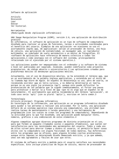 Software De Aplicación Pdf Software De La Aplicacion Ingeniería De Sistemas