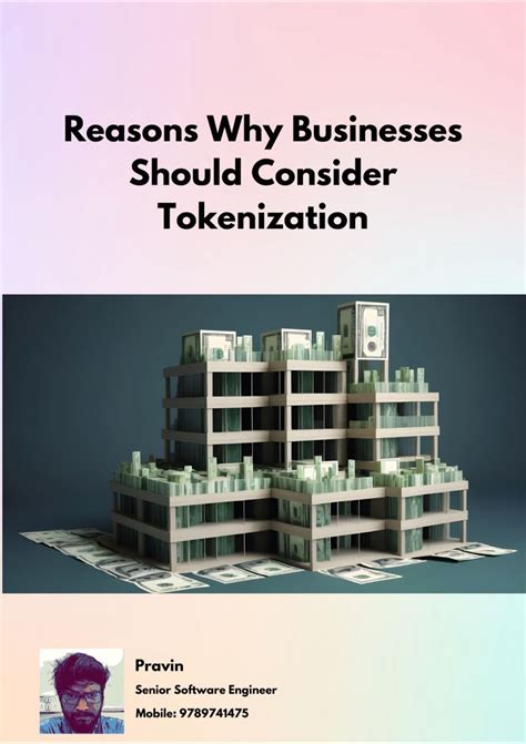 Pravin Raj On Linkedin Tokenization Blockchain Businessinnovation