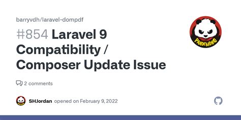 Laravel 9 Compatibility Composer Update Issue · Issue 854 · Barryvdhlaravel Dompdf · Github