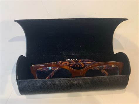 Prada Vpr 20 P Mau 101 Havana Tortoise Eyeglasses Frames With Case