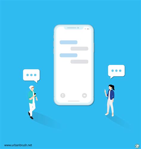 온라인 채팅 일러스트 Ai 무료다운로드 Free Online Chatting Vector 어반브러시