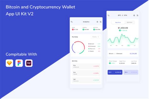 Bitcoin And Cryptocurrency Wallet App Ui Graphic By Betush · Creative