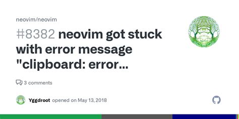 neovim got stuck with error message clipboard error invoking win32yank · issue 8382