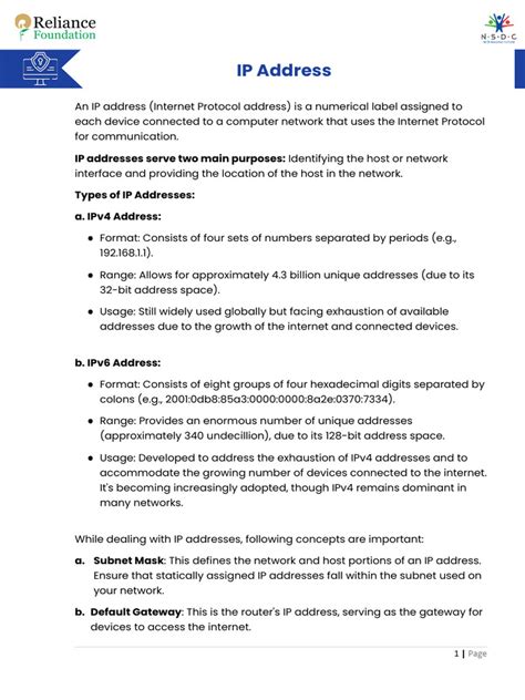 Ip Address Pdf Ip Address I Pv6