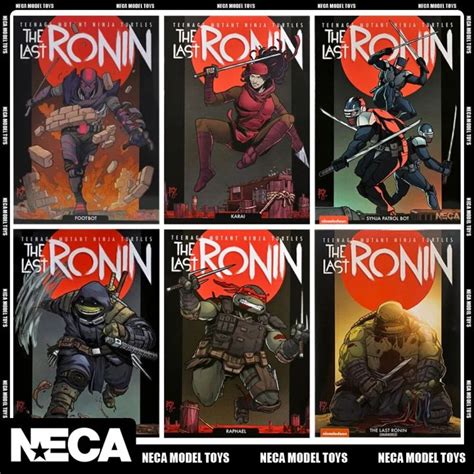 NECA TMNT The Last Ronin Foot Karai Synja Patrol Raphael