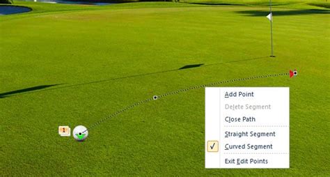 Golf Ball Animation Using Custom Path In Powerpoint 2010