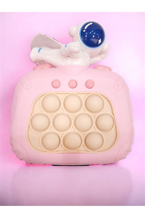 Popit Toys Elektronik Popit Quick Push Konsol Uçan Astronot Model Pembe Fiyatı Yorumları
