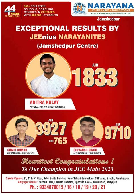 Narayana Iit Jee Mains Advance