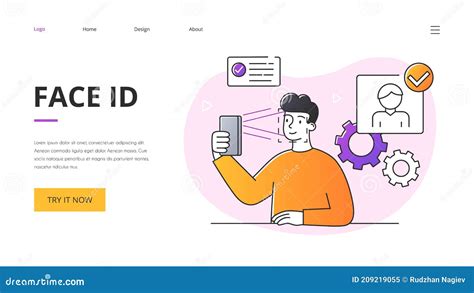 Identity Verification Abstract Concept Stock Vector Illustration Of Male Scanning 209219055