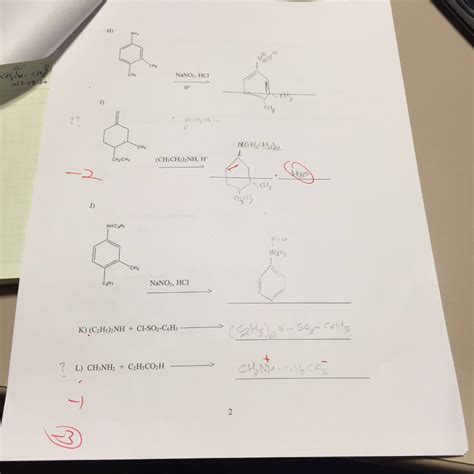 Solved H G Nano2 Hci 0° I Ch2ch3 Ch Ch2 2nh H J