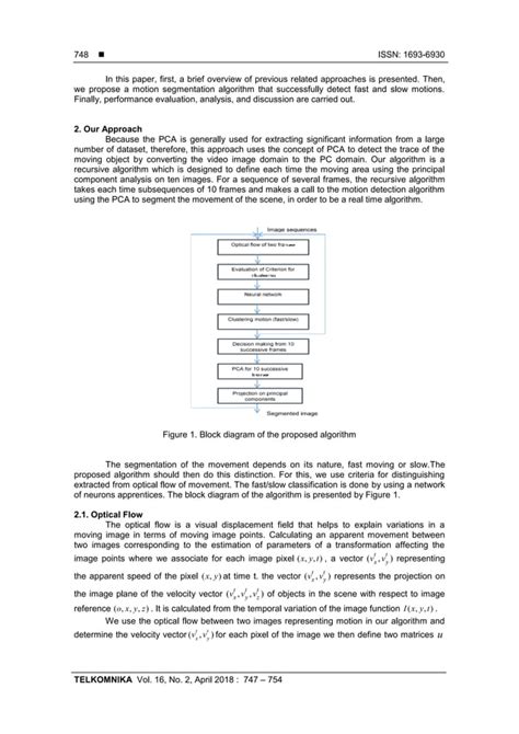 Motion Detection And Clustering Using Pca And Nn In Color Image Sequence Pdf