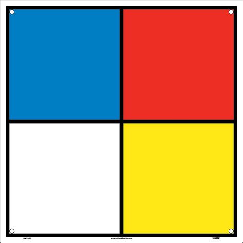 Hazardous Materials Systems Information Labels 10x10 Rigid Plastic