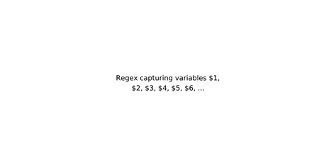 Regex Capturing Variables 1 2 3 4 5 6