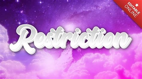Restriction Angel Text Effect Generator