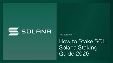 How To Stake Solana Sol In 2026 Complete Guide Everstake