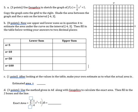 Solved A Points Use Geogebra To Sketch The Graph Of Chegg