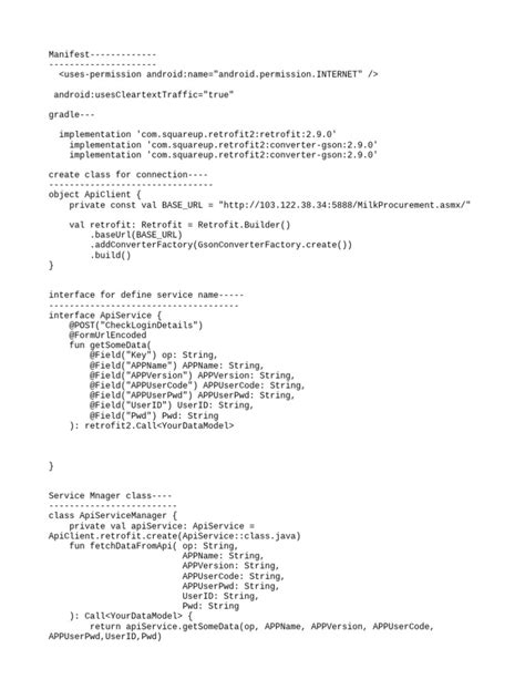 Apiconnecton Retrofit Kt Pdf Object Oriented Programming Computer Science