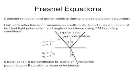 Pdf Fresnel Equations Trinity College Dublinfresnel Equations