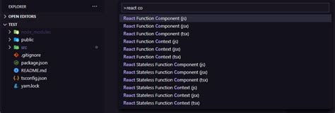 Create React Component And Context Visual Studio Marketplace