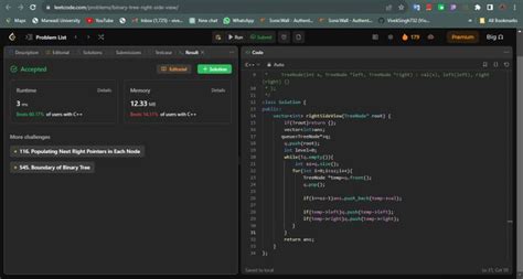 Day 132 Of Leetcode Challenge Vivek Kumar Posted On The Topic Linkedin