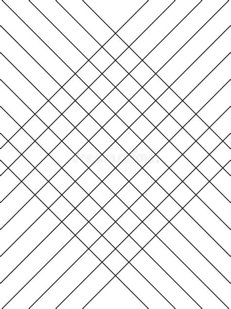 Monochrome Seamless Pattern Diagonal Random Lines Abstract Texture Stock Vector