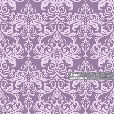 빈티지 스타일로 디자인하기 위한 장식용 꽃 요소 다마스크 장식이 있는 이음매 없는 패턴 다마스크 벽지 0명에 대한 스톡 벡터 아트 및 기타 이미지 Istock