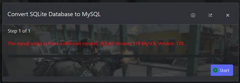 Converting Sqlite To Mysql Error Windows Support Tcadmin The
