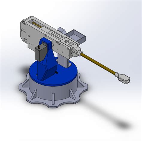 Stl File Torreta De Airsoft Con Sistema Gearbox Eléctrico Y Control Por