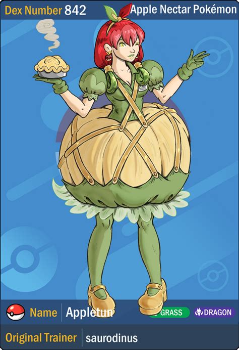 Gijinka Pokemon 842 Appletun By Saurodinus On Deviantart