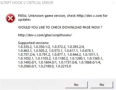 Top Ways To Fix Script Hook V Critical Error In Grand Theft Auto V