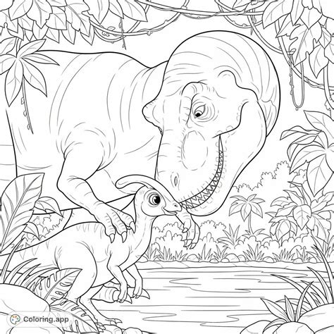 Gentle Giants Prehistoric Friendship Coloring App