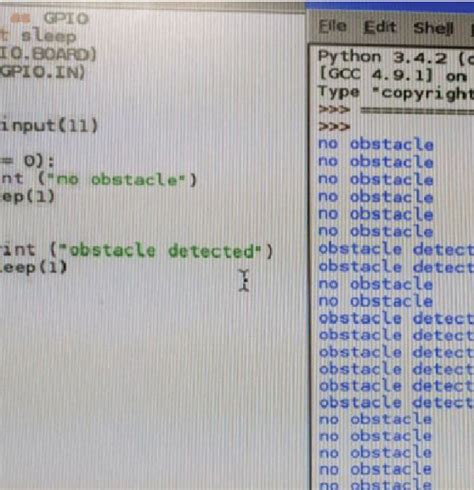 Output Of The Code For IR Sensor Download Scientific Diagram
