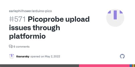Picoprobe Upload Issues Through Platformio Issue Earlephilhower Arduino Pico GitHub