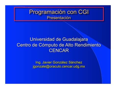 199801 Cgi Programming Ppt