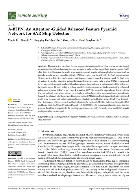 Pdf A Bfpn An Attention Guided Balanced Feature Pyramid Network For