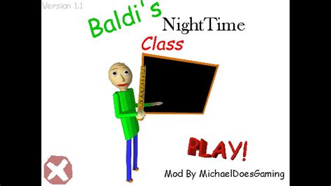 Ending Baldis Nighttime Class Baldis Basics Decompiled Mod Youtube