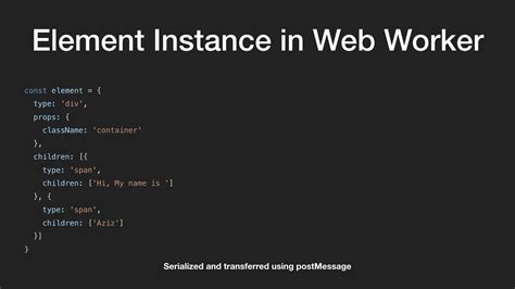 Building An Async React Renderer With Diffing In Web Worker By Aziz