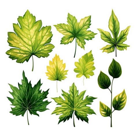Premium Ai Image Leaf Set