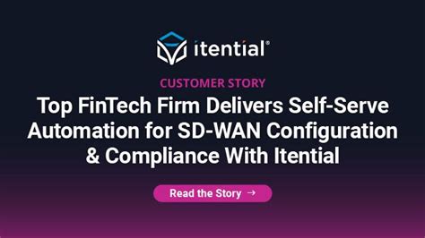 Fintech Firm Delivers Self Serve Sd Wan Configuration With Itential