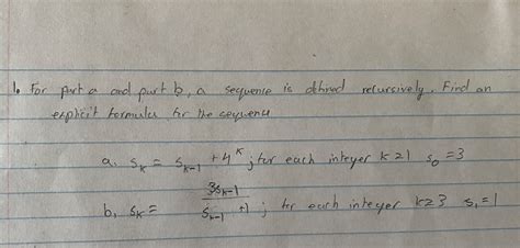 Solved Lo For Part A And Part B A Sequence Sequence Is Chegg Com