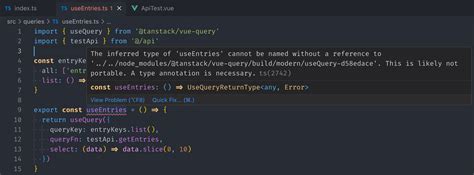 Vue Query Fresh Vue3 Project Tanstack Typescript Errors This Is