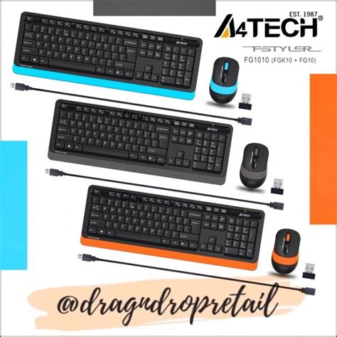 A TECH FG G Power Saving Wireless Desktop Keyboard And Mouse Set Combo KB Mice Lazada PH