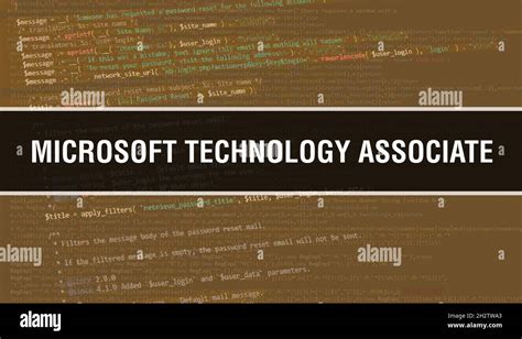 Microsoft Technology Associate Concept With Random Parts Of Program Codemicrosoft Technology