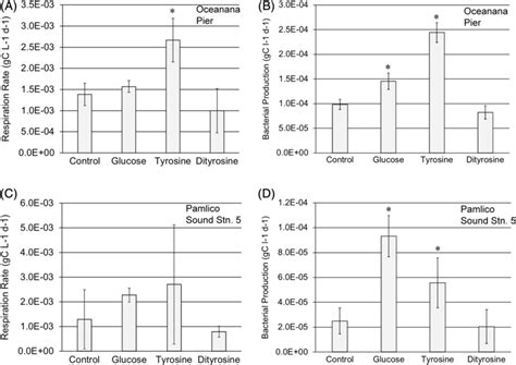 Respiration And Bacterial Production Rates From Nutrient Amendment