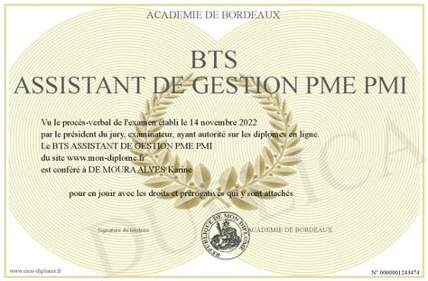 Bts Assistant De Gestion Pme Pmi