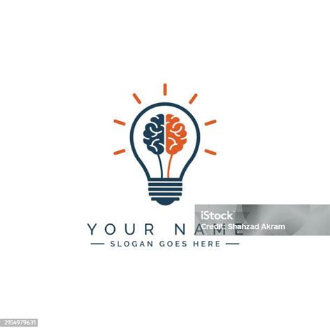 뇌와 전구 아이콘 밝은 미래와 개인 코칭 사업을 위한 로고 개념에 대한 스톡 벡터 아트 및 기타 이미지 개념 개념과 주제 과학 Istock