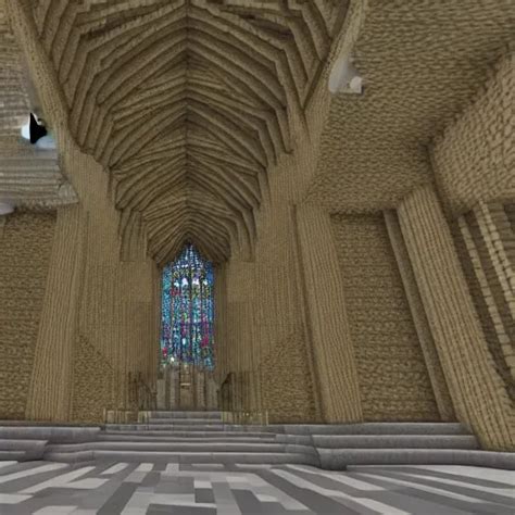 Minecraft Cathedral Interior