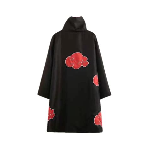 Buy Popular Anime Manga Naruto Cosplay Costume Akatsuki Cloak Long